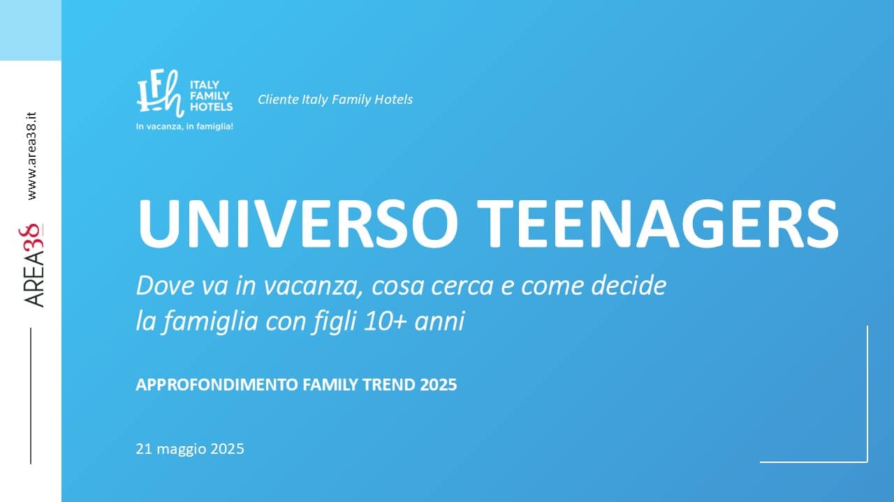 UNIVERSO TEENAGERS 2025: quali sono i family trend